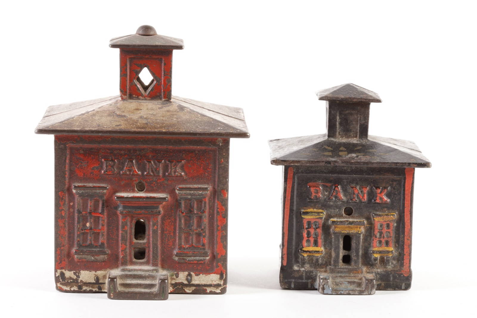 (2) Cast Iron "bank" Buildings Auction
