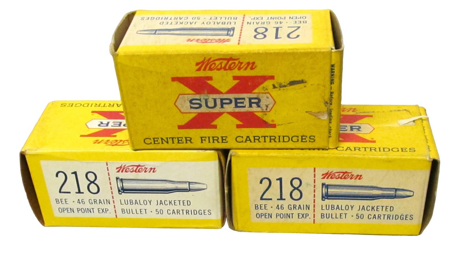 3 Boxes Of Western 218 Bee Cartridges Auction