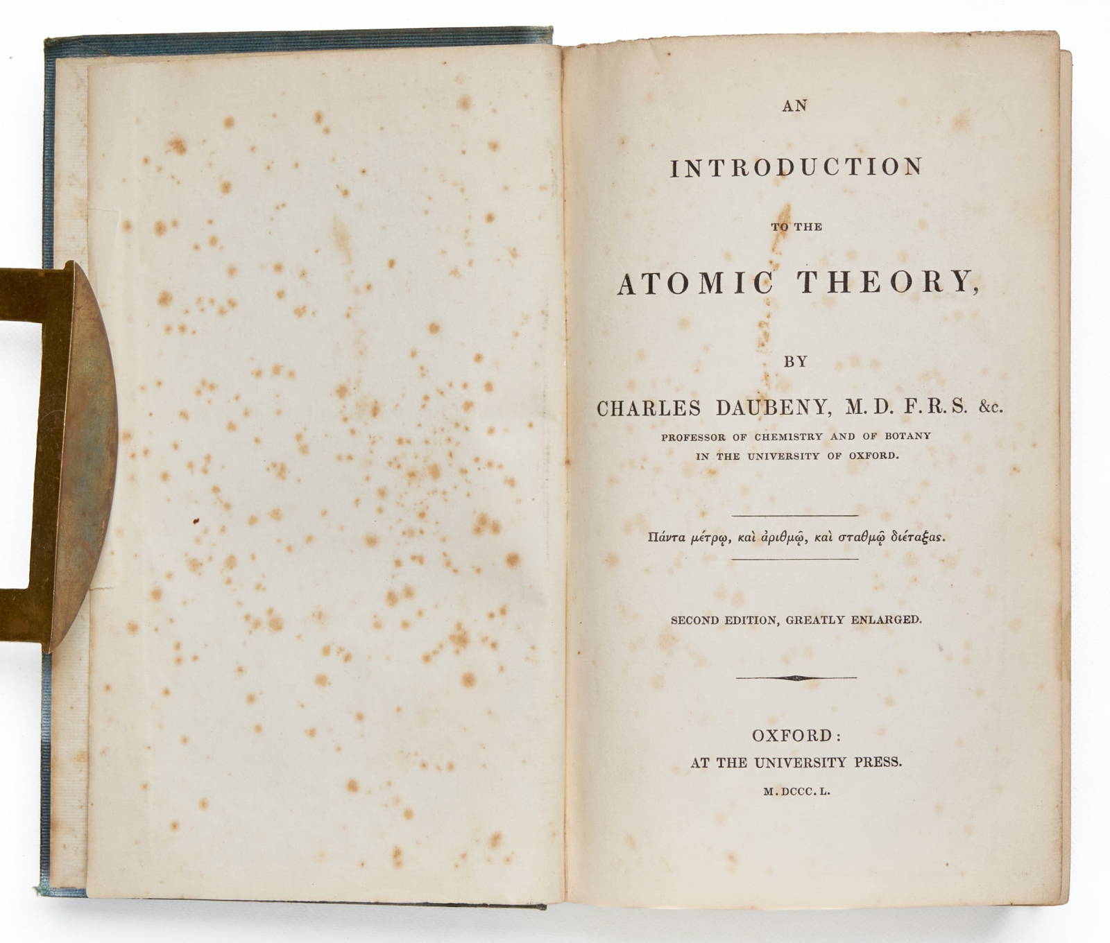 Daubeny, Charles M.d.f.r.s. Auction