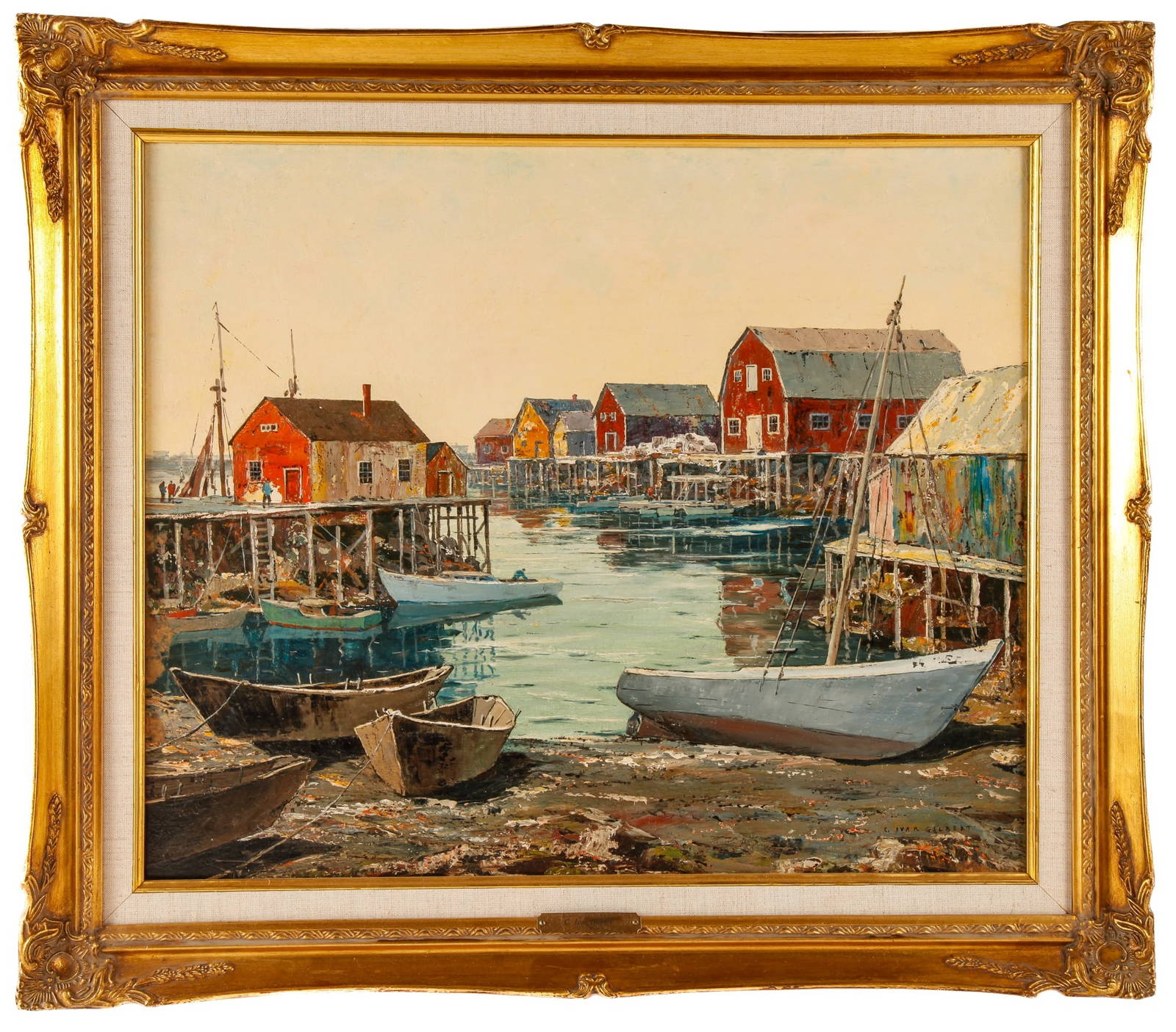 Carl Ivar Gilbert (1882-1959) "evening Light" Auction