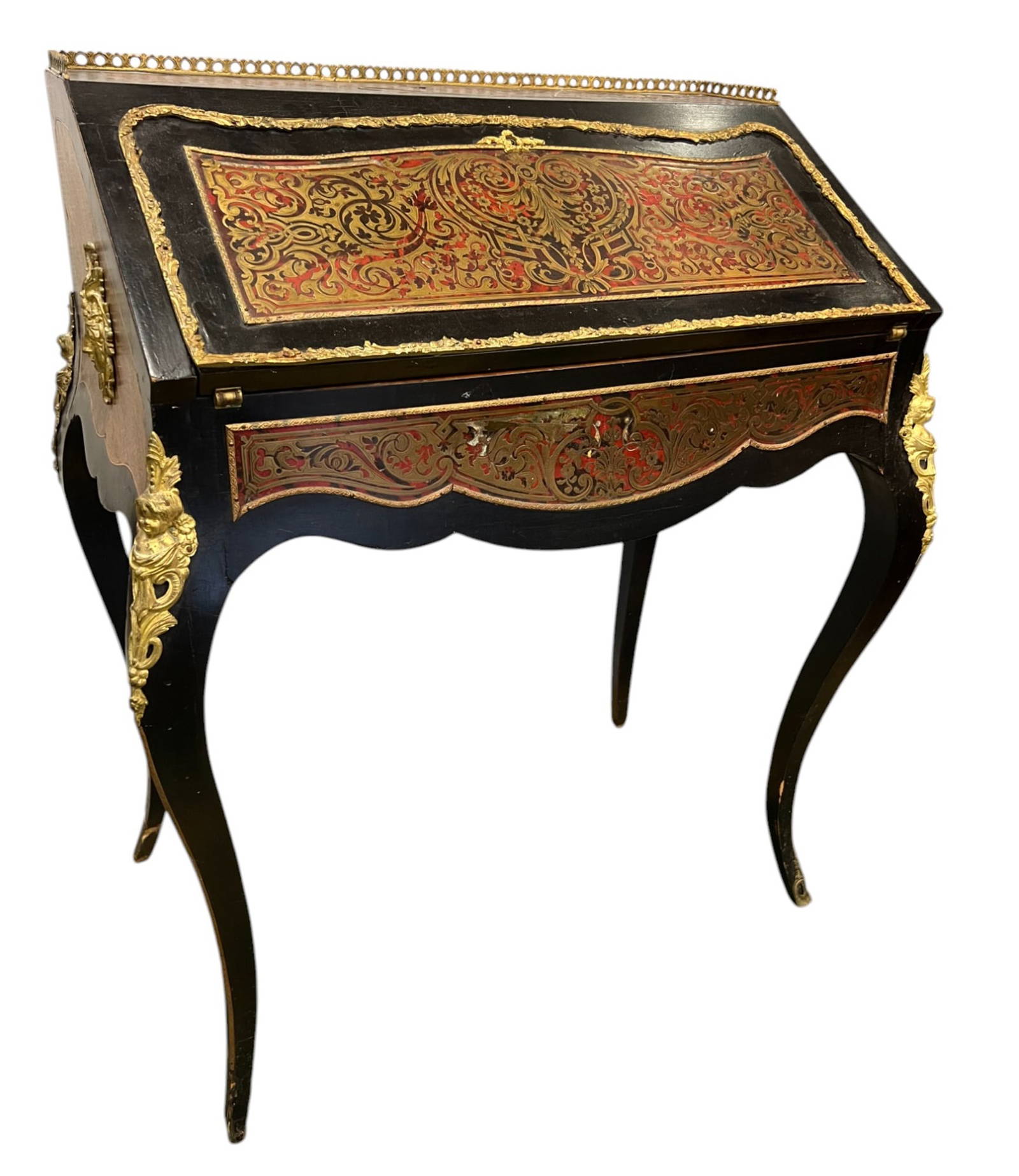 French Slant Front Boulle Desk Auction