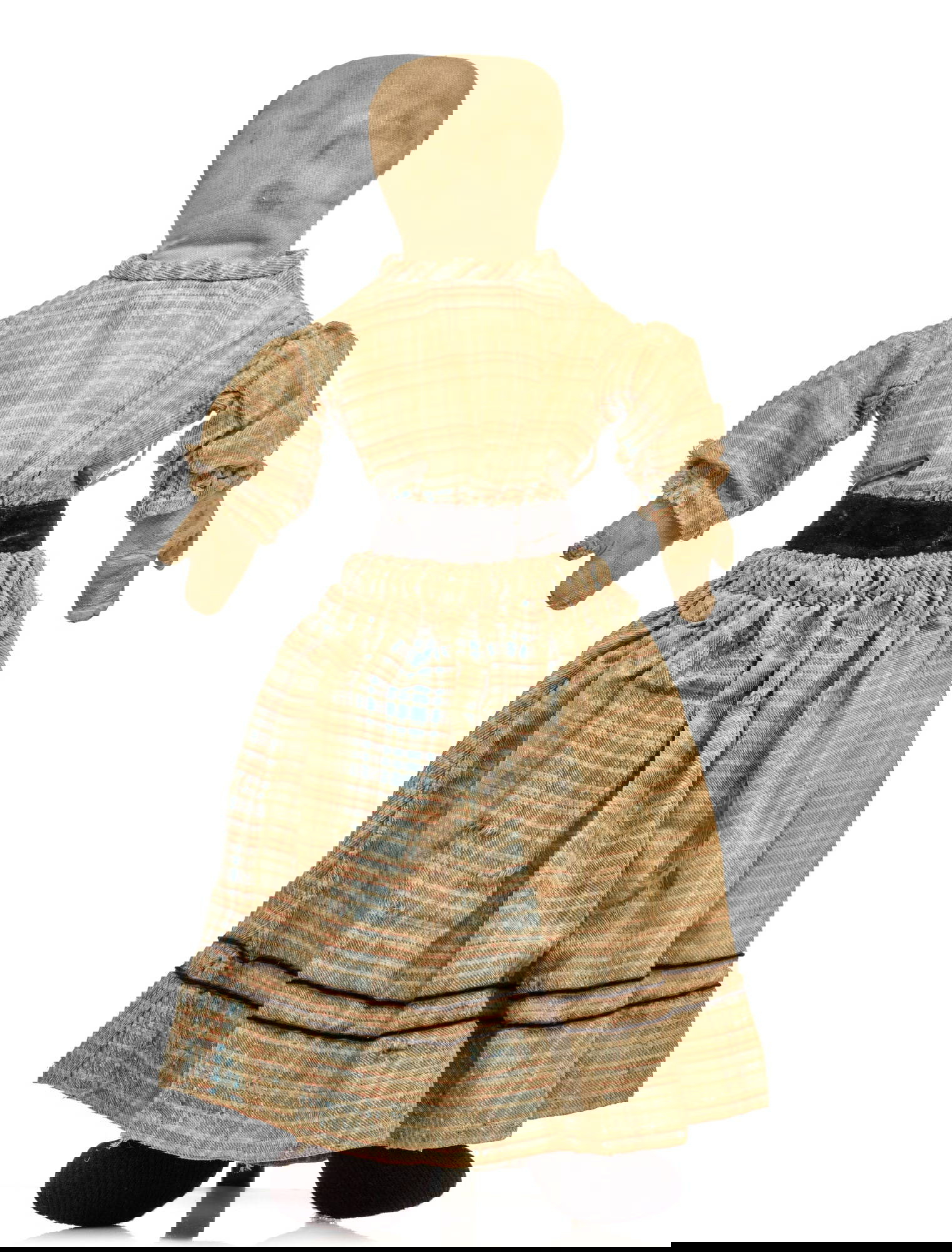 20 Inch Pencil Face Cloth Doll Circa 1880-1890 Auction