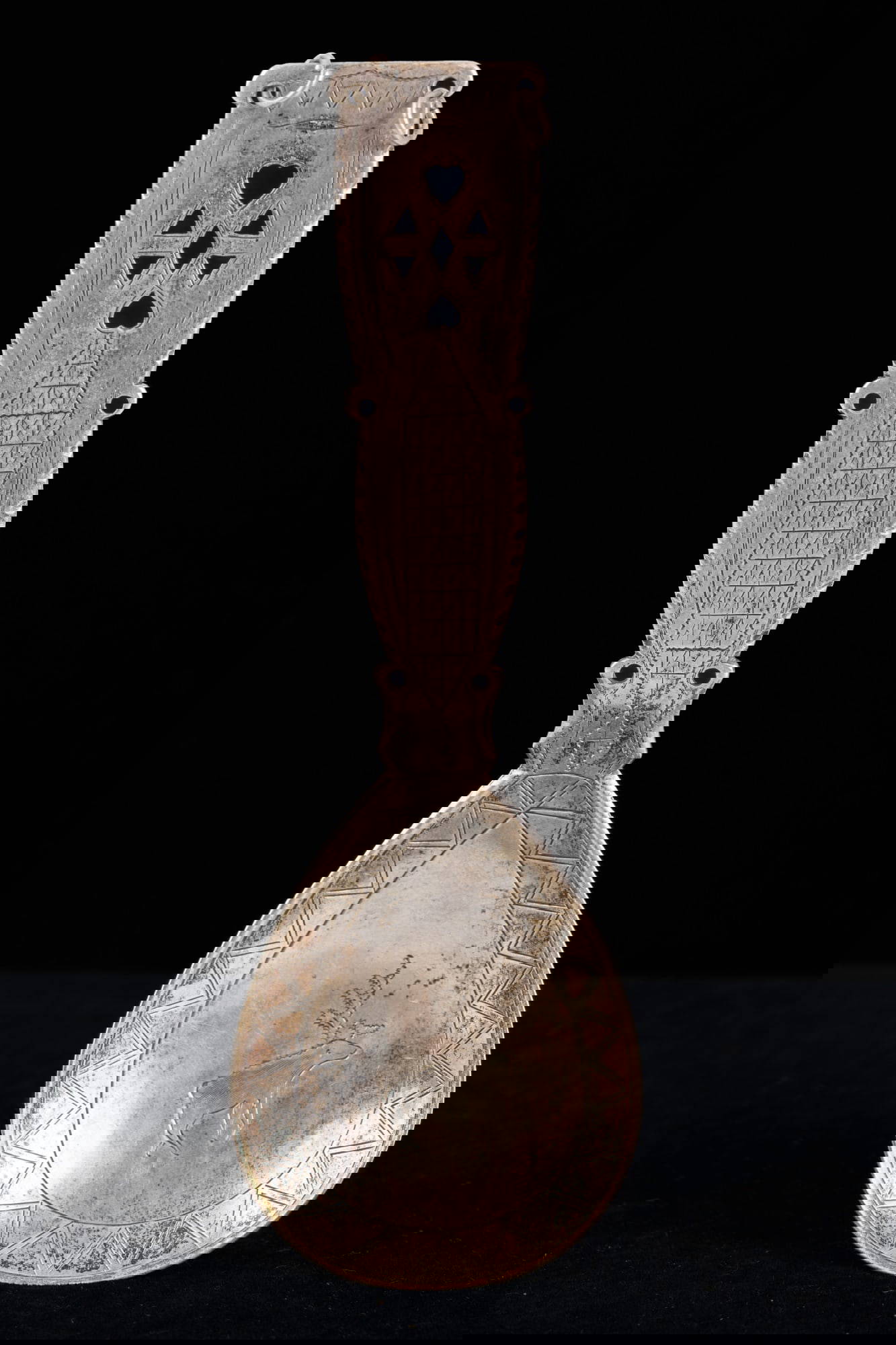 Engraved Swedish Silver Reindeer Spoon Auction