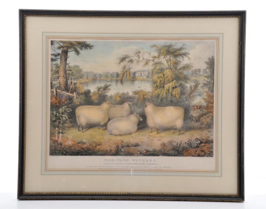 J.W. Giles (19th c.) Color Lithograph