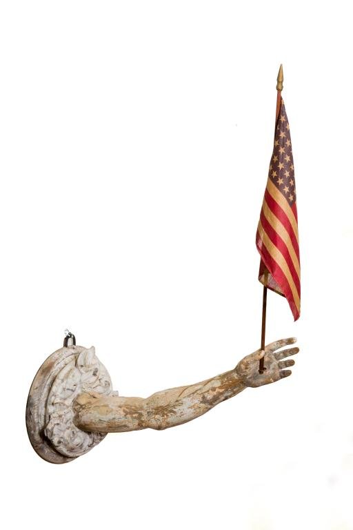 19th c. SCULPTURE OF AN OUTREACHING ARM