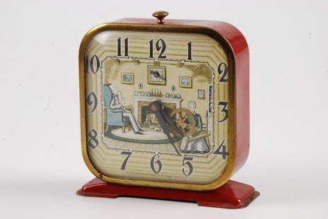 French Animated Cowboy & Lux Alarm Clock