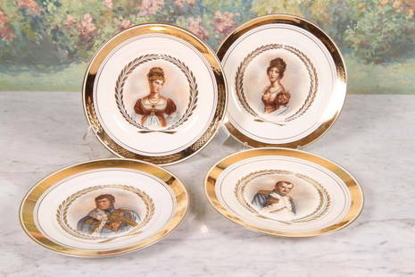 Four Portrait Plates