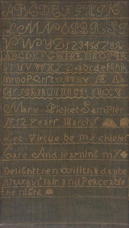 (18th c) GREEN LINSEY WOOLSEY SAMPLER - Nov 11, 2016 | John McInnis ...