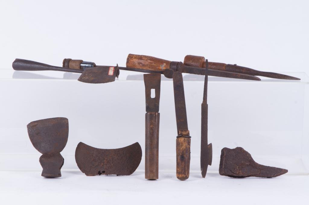 (10) Interesting (18th/19th C) Wrought Iron Tools