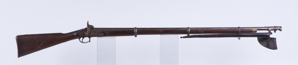 19th Century Percussion Musket With Native Decoration