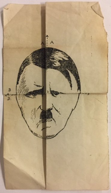 HITLER "FIND THE FIFTH PIG" FOLD UP PUZZLE