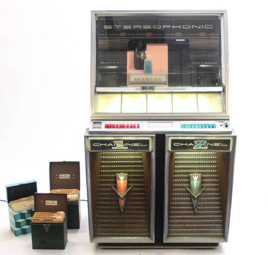 Seeburg Two Channel Juke Box With 45's1 Collection