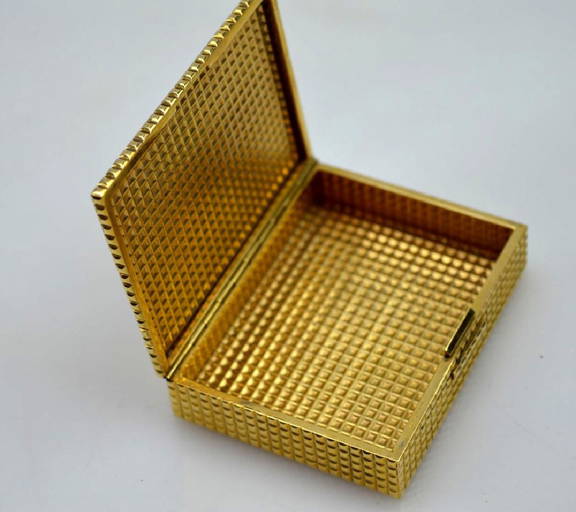 Cartier 14k Yellow Gold Cigarette Case; 81g