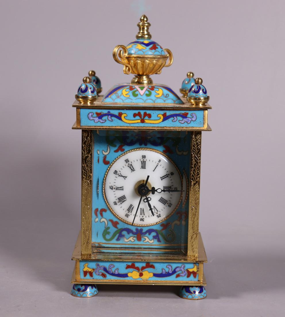 Chinese Cloisonne & Enamel Carriage Clock - Aug 25, 2019 | Eddie's ...