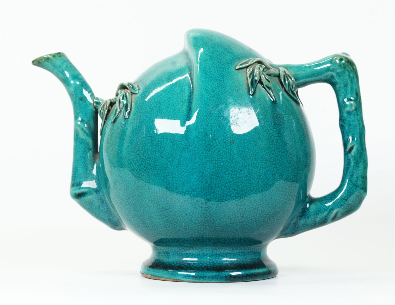Lg Chinese Turquoise Porcelain Cadogan Teapot - Oct 30, 2022 | Eddie's ...