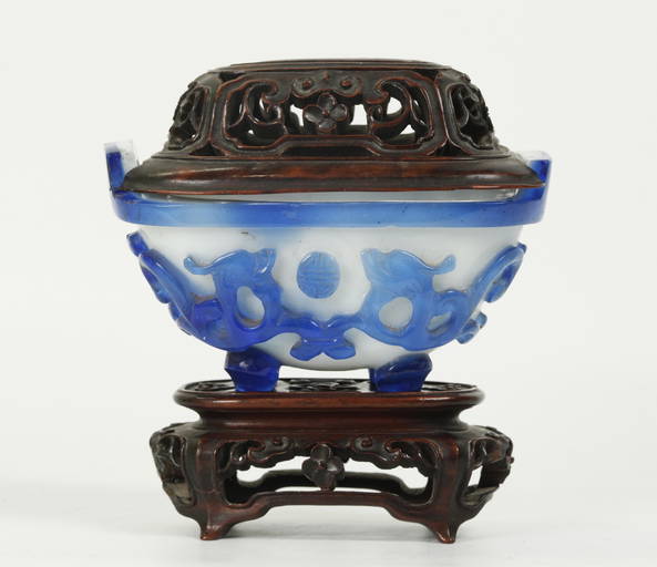 Chinese 18th/19th C Peking Glass Censer/washer