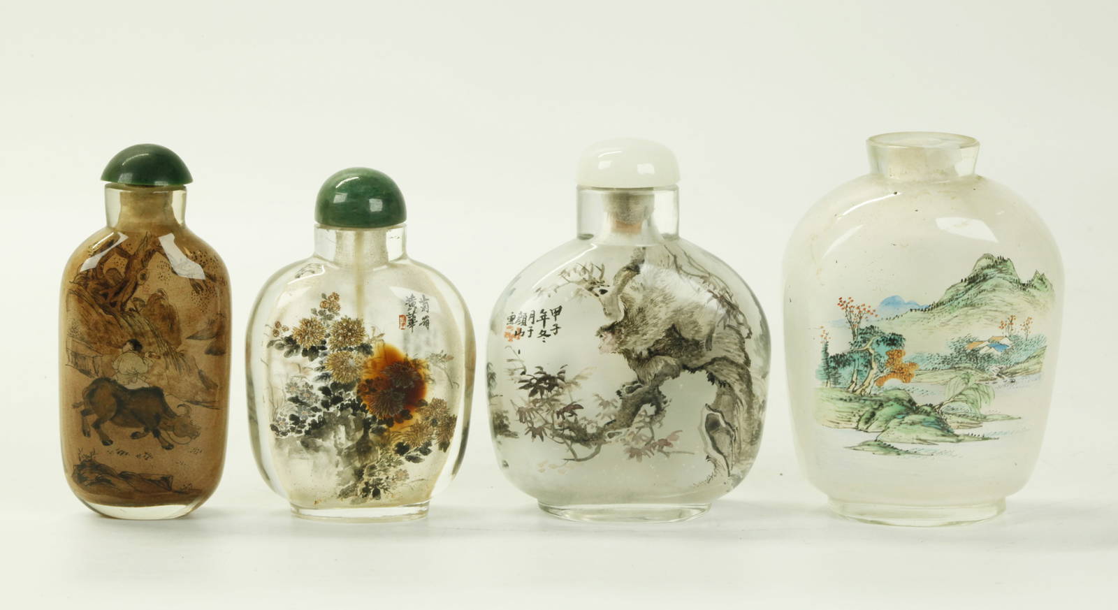 4 Chinese Inside Painted Snuff Bottles Auction