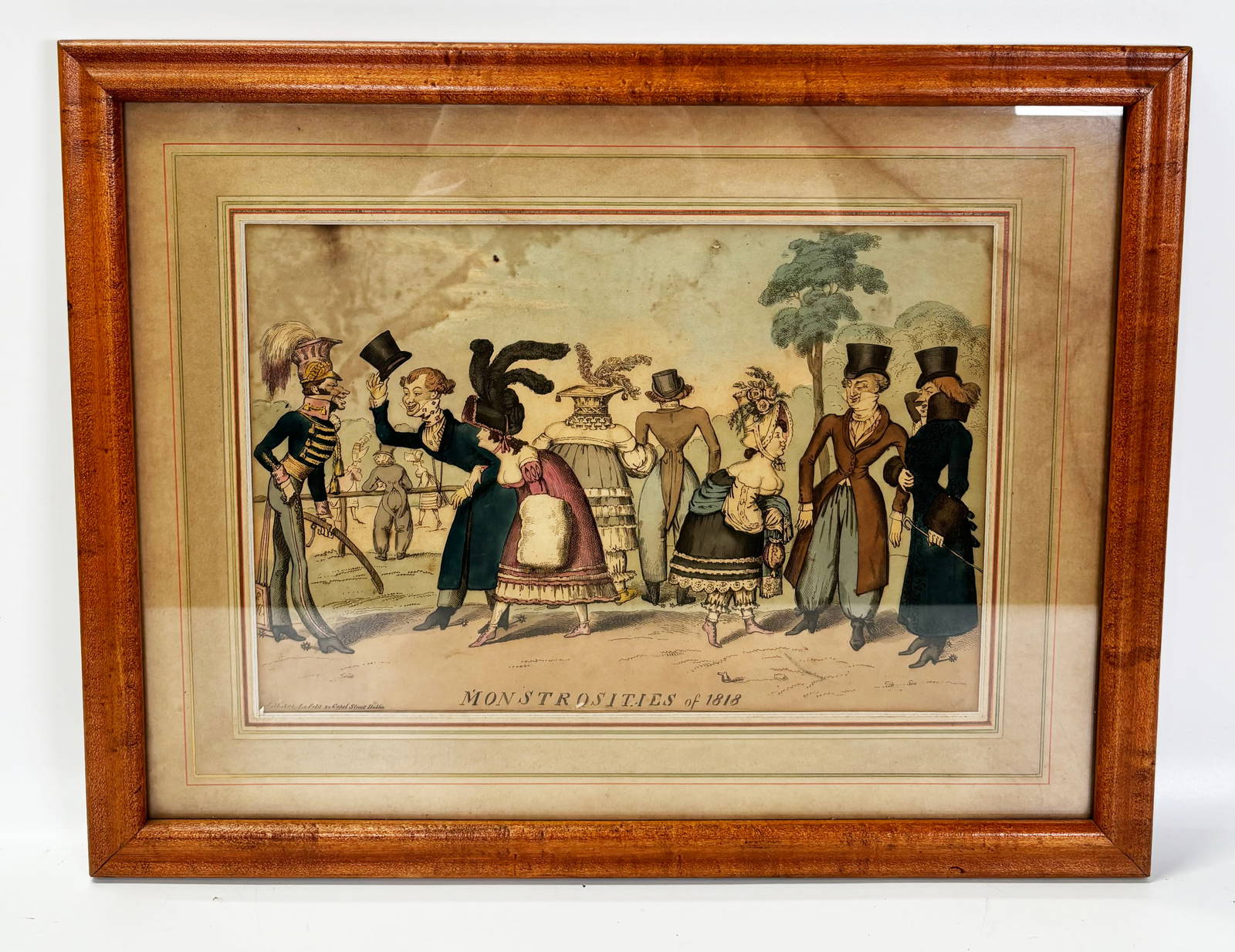 George Cruikshank; Monstrosities Of 1818 Etching Auction