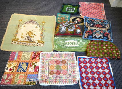 12 Assorted Needlepoints & Petit Points