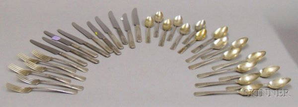 Vernon Silver Plated Partial Flatware Set, Approx