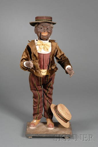 Clockwork Black Gentleman "nodder" Automaton, Dres