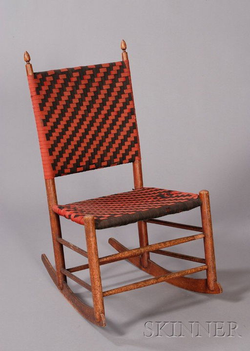 739: Shaker Production "No. 3" Armless Rocking Chair, M - Aug 09, 2009 ...