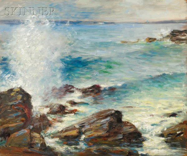 Robert Tolman (american, B. 1886) Seascape Signed
