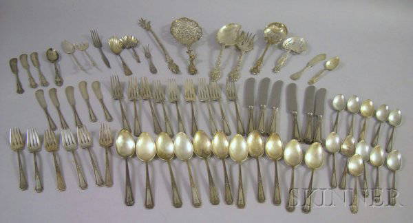 Partial Towle Sterling Flatware Set With Recast A