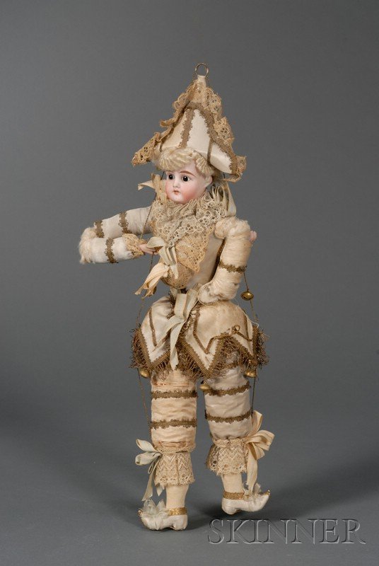 949: Polichinelle Marionette Doll, with German bisque s