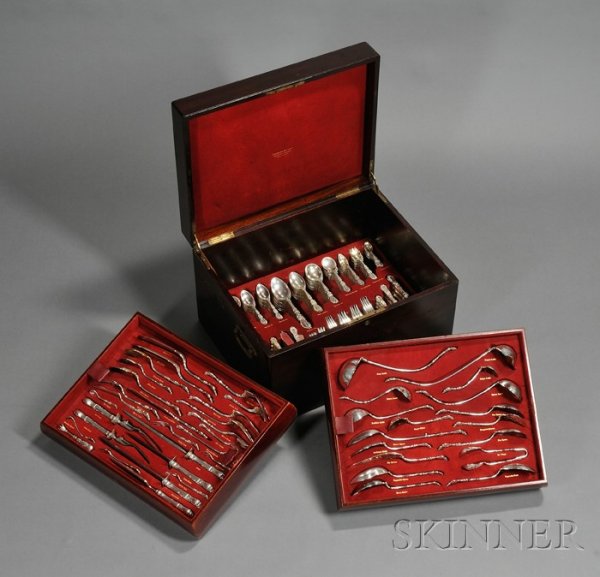858: Extensive Gorham Sterling "Henry II" Flatware Serv