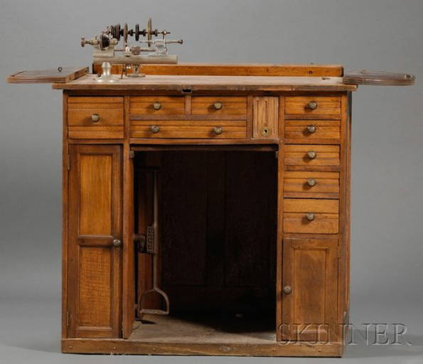 223: Oak Roll-top Watchmaker's Bench, late 19th century - May 01, 2010 ...