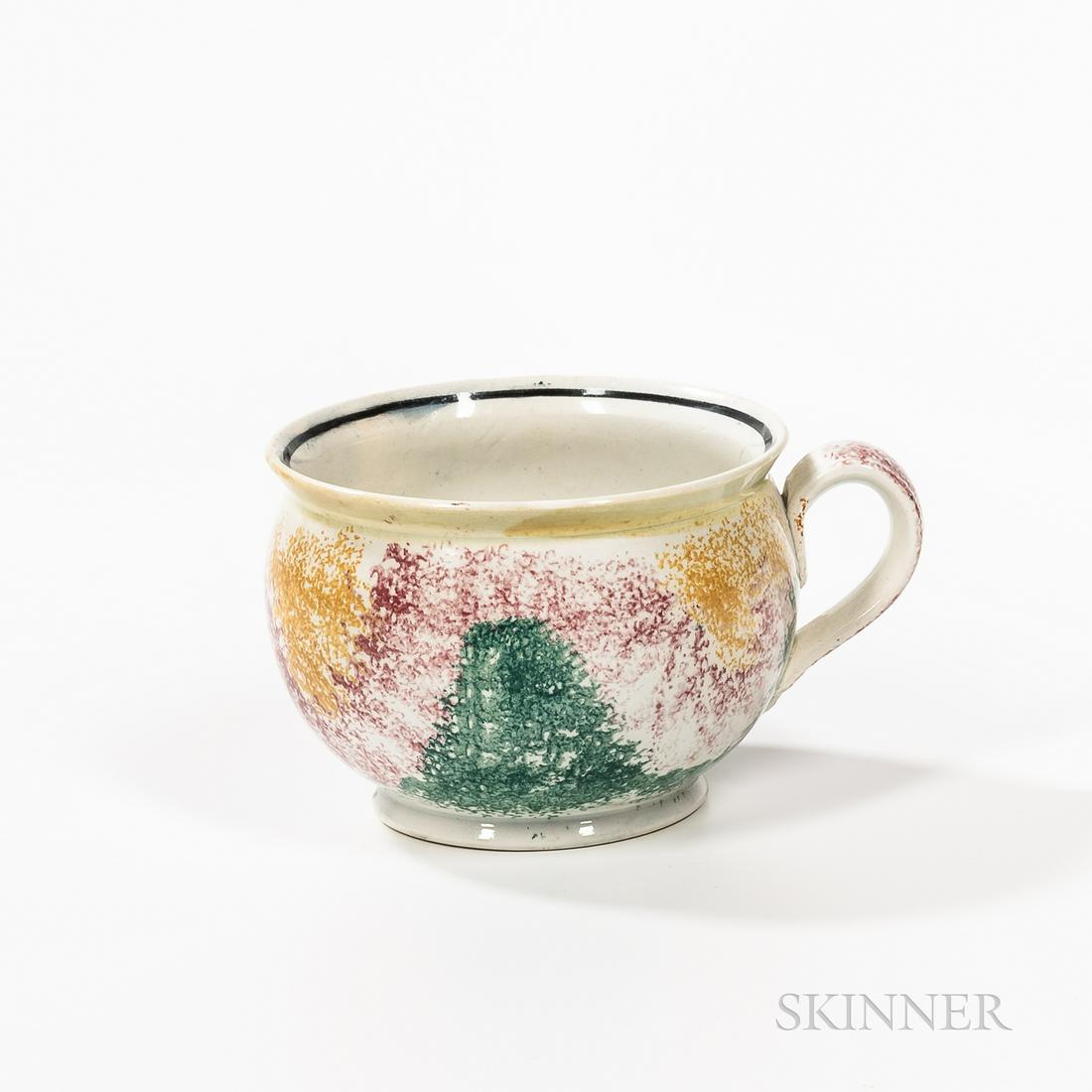 Rainbow Spatterware Porringer, England, early 19th (#1112) on Aug 18 ...