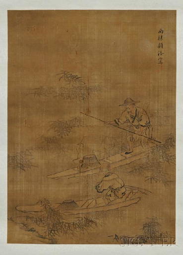 Hanging Scroll, Attributed To Gu Luo (1762 After 1