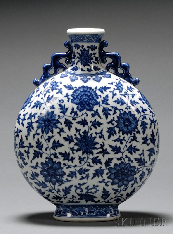 Blue and White Moon Flask, China, Qianlong six-ch - Jun 26, 2010 ...