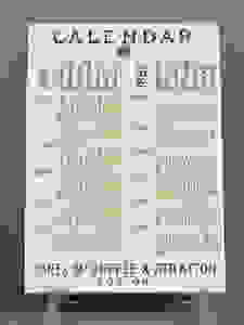 Wedgwood Queen's Ware 1882 Calendar Tile, England,