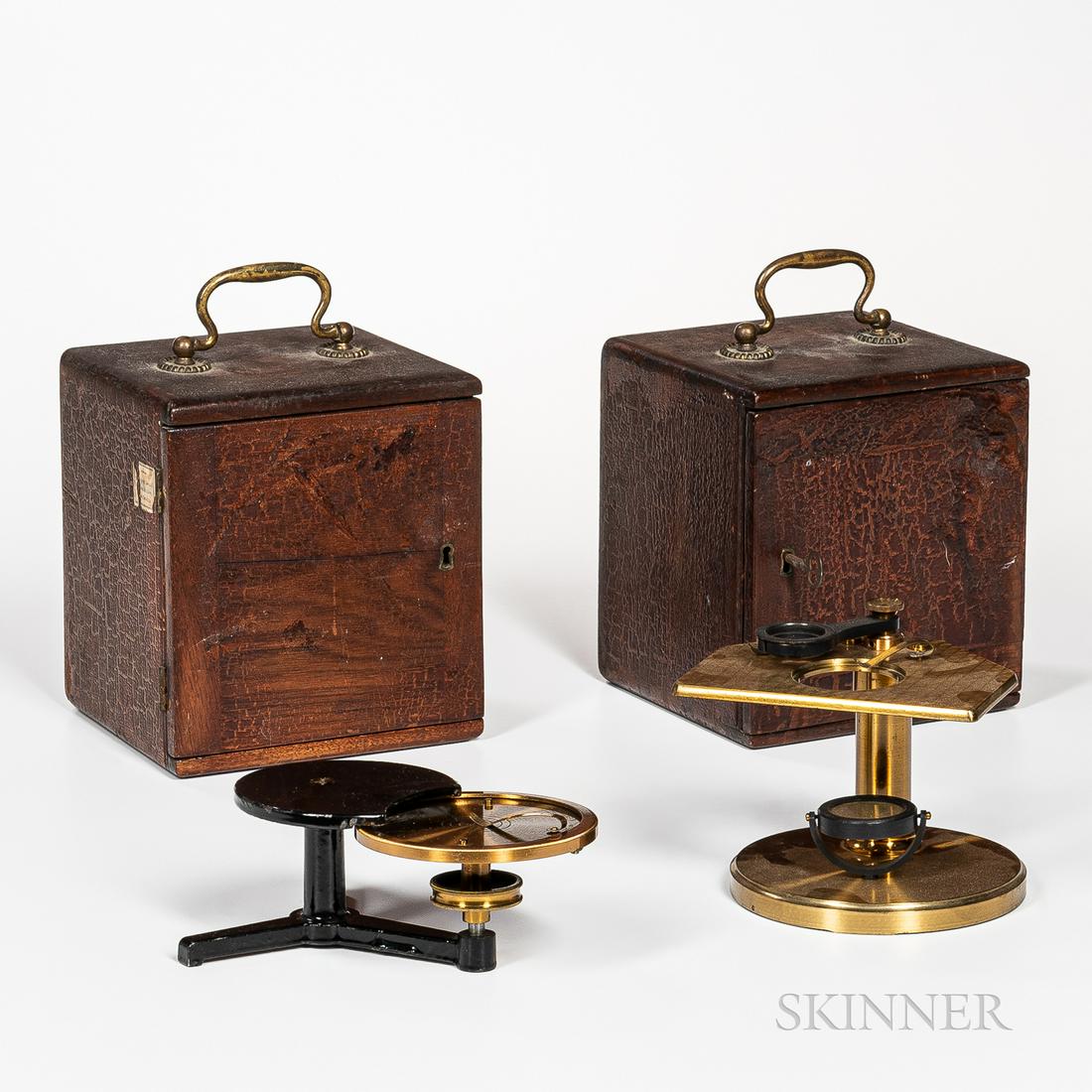 Zentmayer Dissecting Microscope And A Turntable