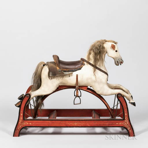 Carved and Painted Hobby Horse on Rocking Stand, late - Nov 22, 2021 ...