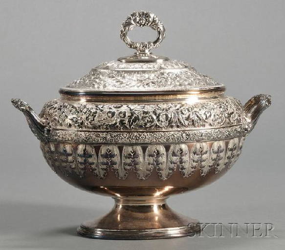 Tiffany & Co. Silver Soldered Serving Tureen, Lat