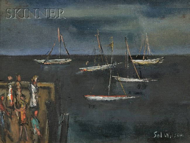 Sol Wilson (american, 1896 1974) Lot Of Two Works