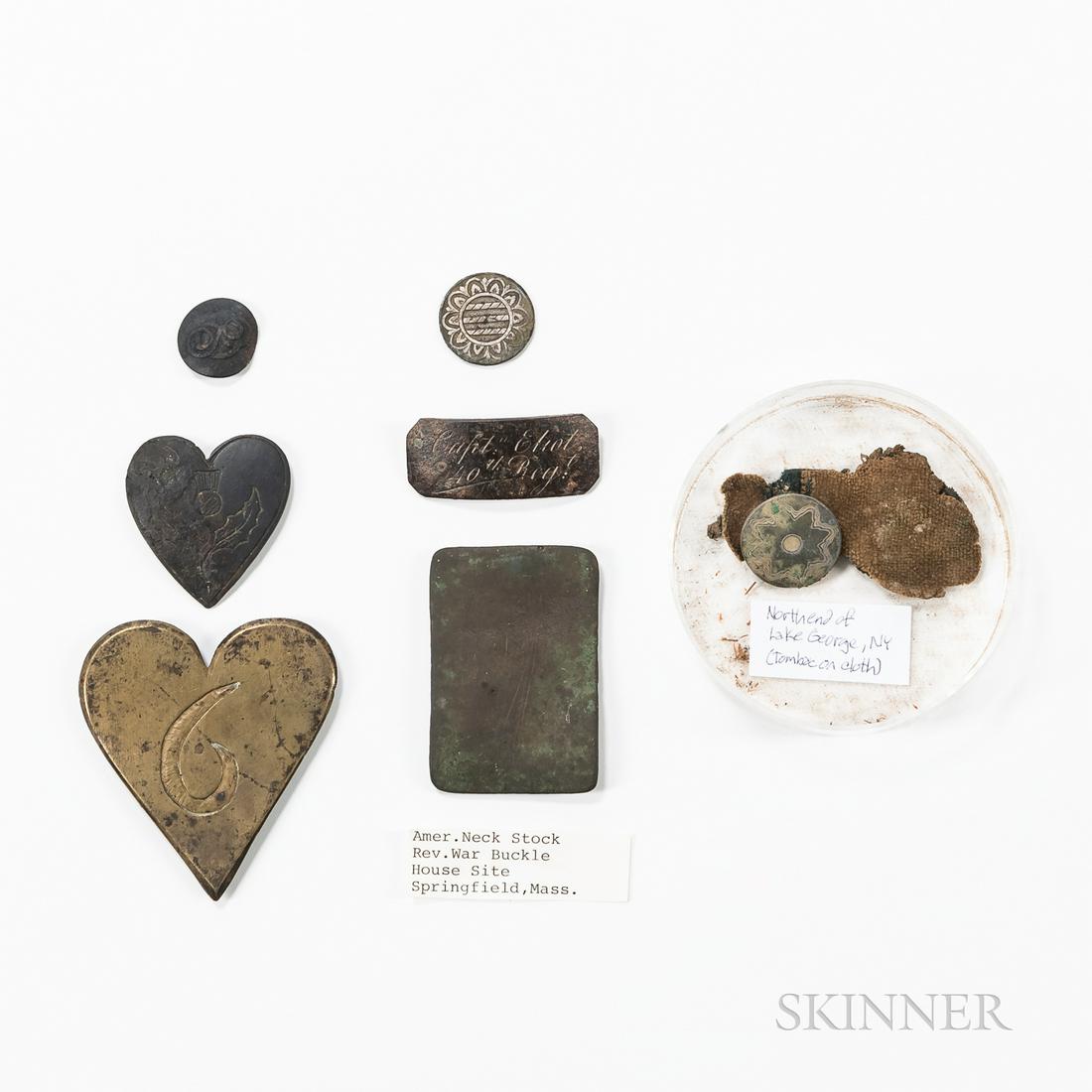 Seven Revolutionary War/war Of 1812 Relics