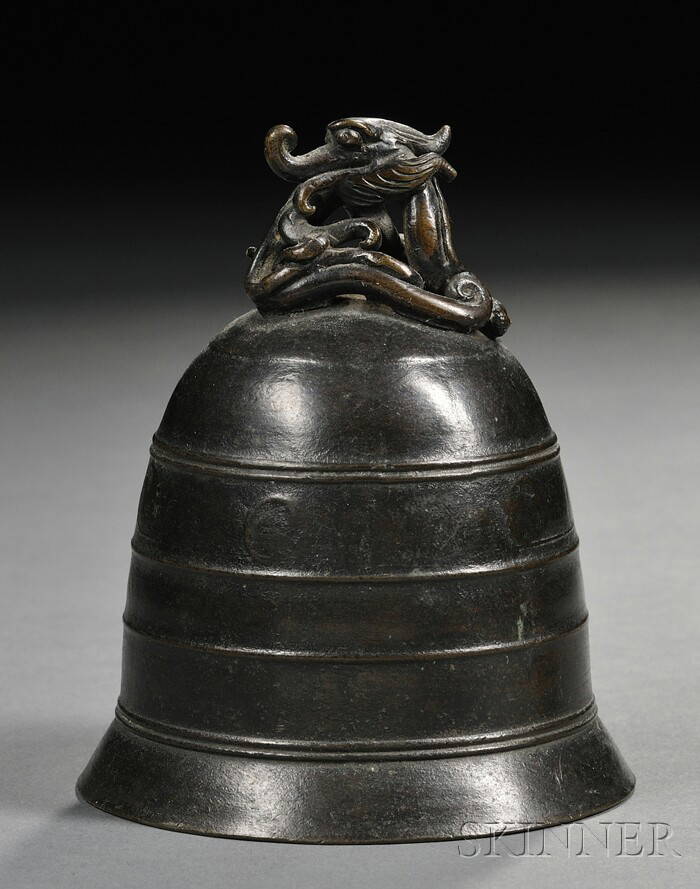 Bronze Bell, China, 19th Century, The Sides Decora