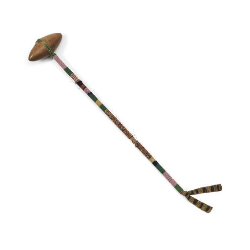 A Plains beaded skull cracker club lg. 24 1/2 in. (#0117) on Dec 16 ...