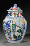 Wucai Covered Jar, China, Transitional Period, - Apr 26, 2014 | Bonhams ...