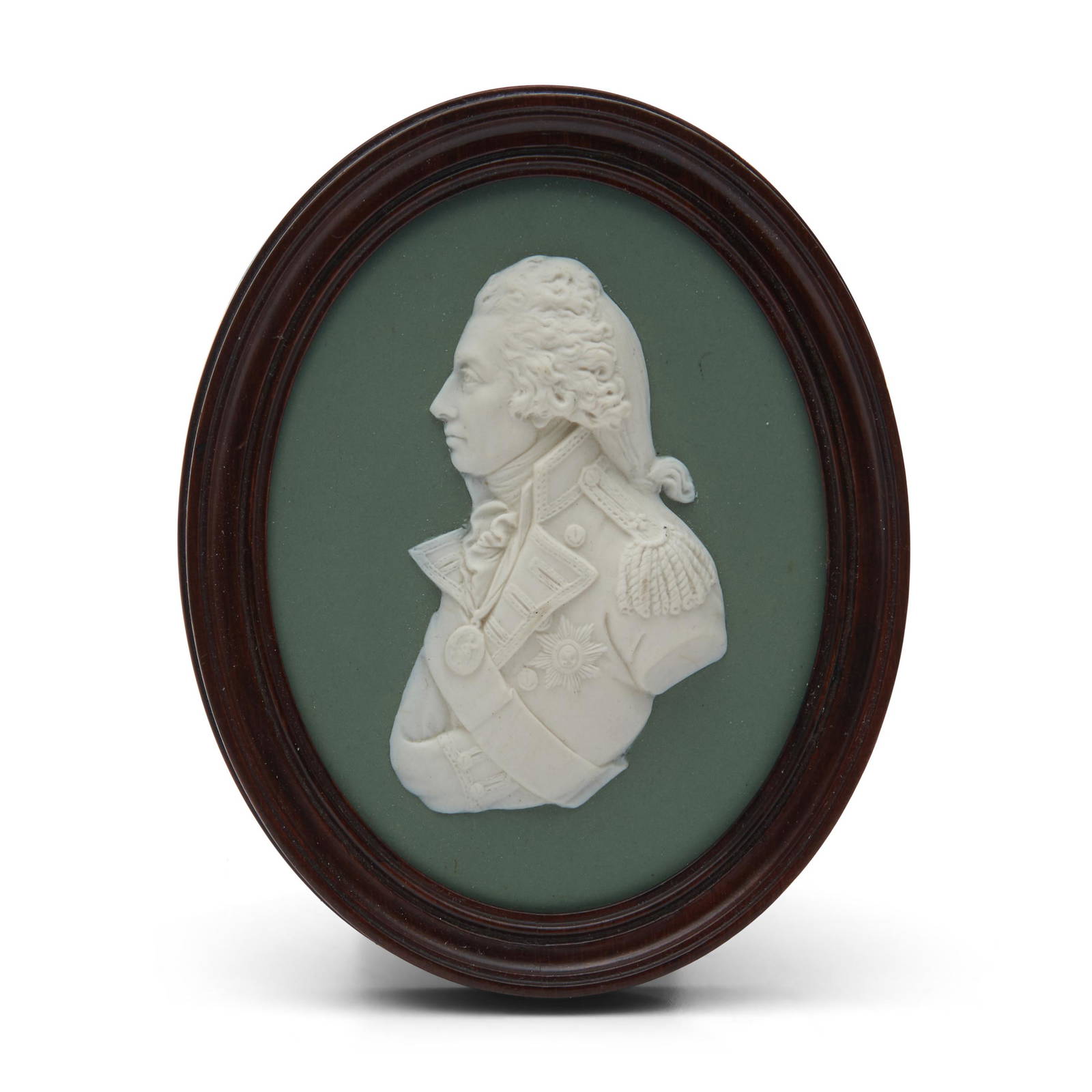 Wedgwood Green Portrait Medallion of Nelson, England, 19th century ...