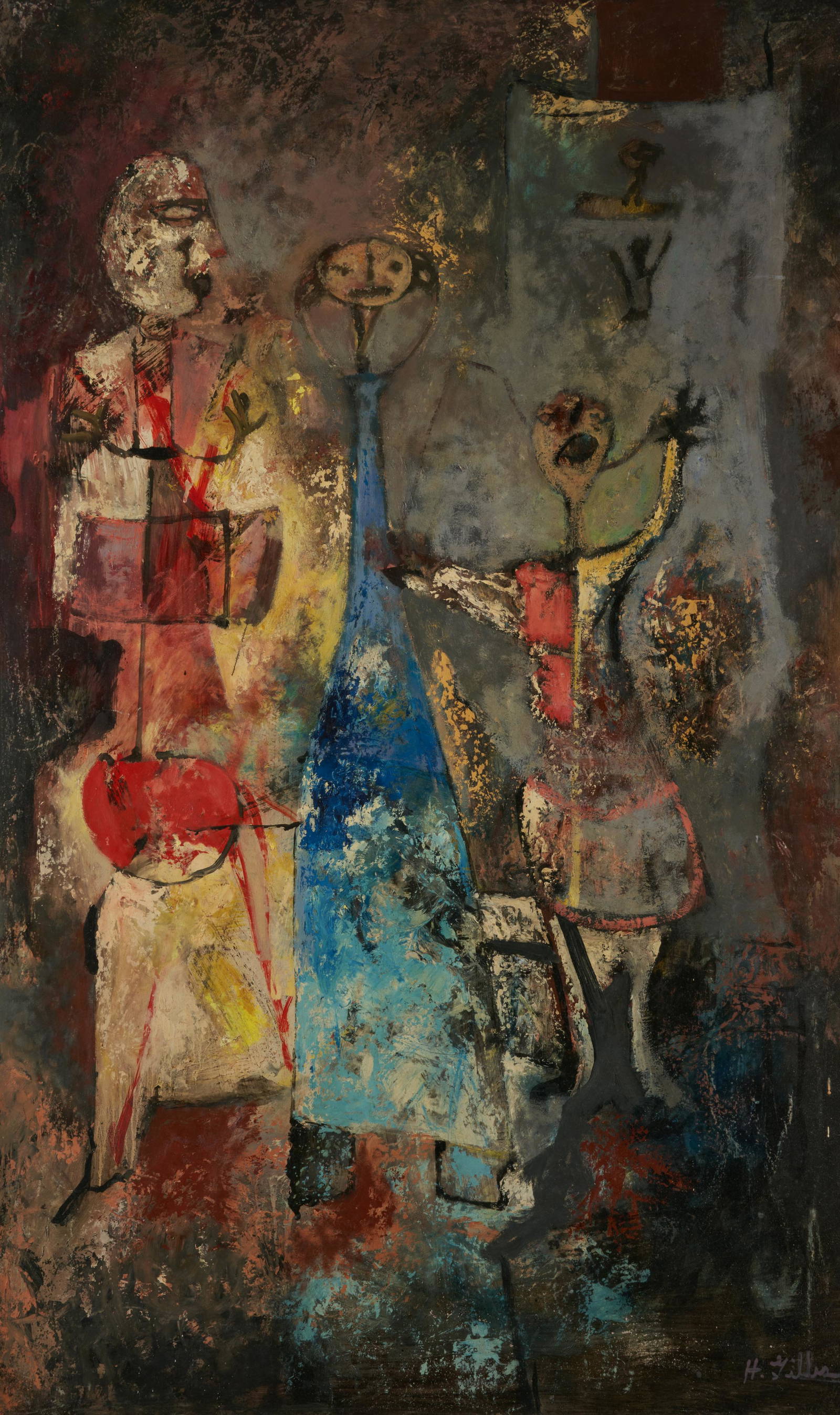 Howard M. Gibbs Jr. (american, 1904-1970) Three Figures Signed 'h ...