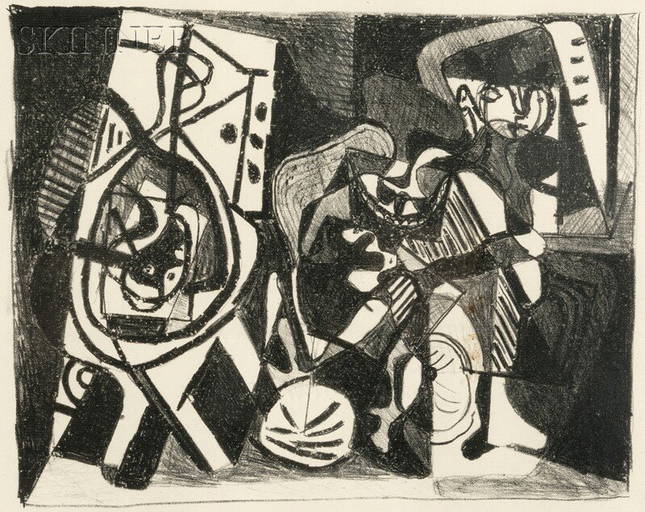After Pablo Picasso (spanish, 1881 1973) Sc?ne D'i