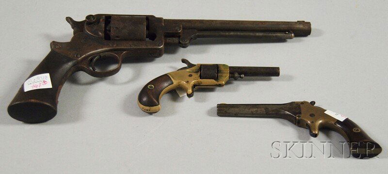 867: Three Late 19th Century Pistols, c. 1860-1880, one