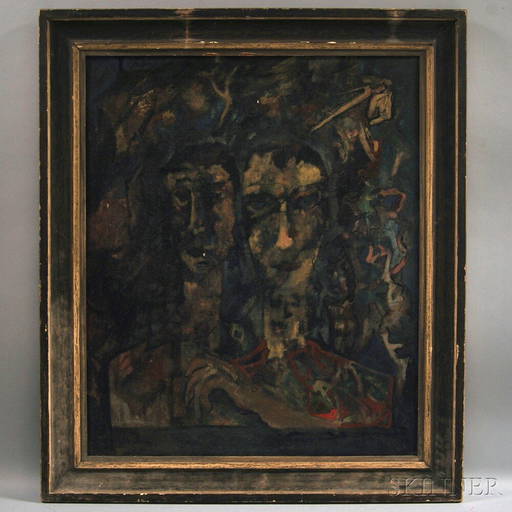 Howard Gibbs (american, 1904 1970) The Couple. Identifi