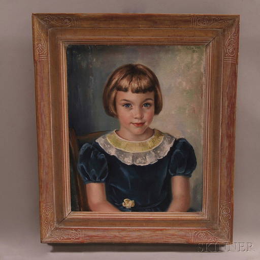 Peter Geoffrey Cook (american, 1915 1992) Portrait Of A