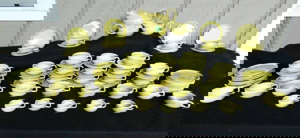 55 Pieces Of Russell Wright Steubenville Dinnerware